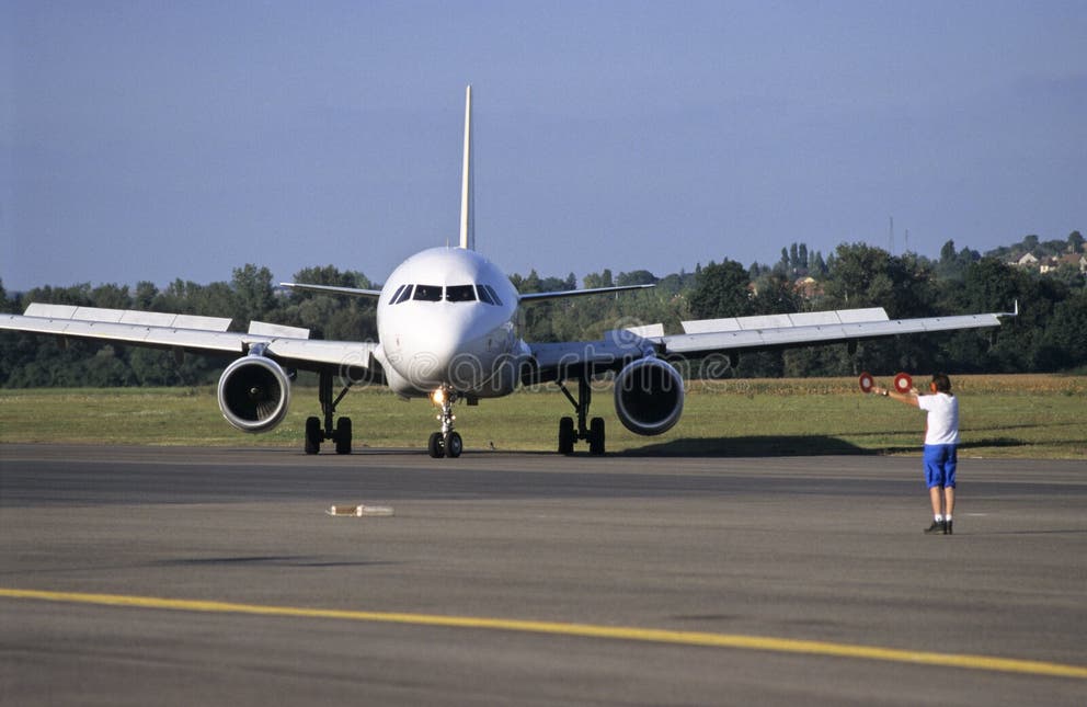 Airbus stock photo. Image of journey, guiding, aerodrome - 3077694