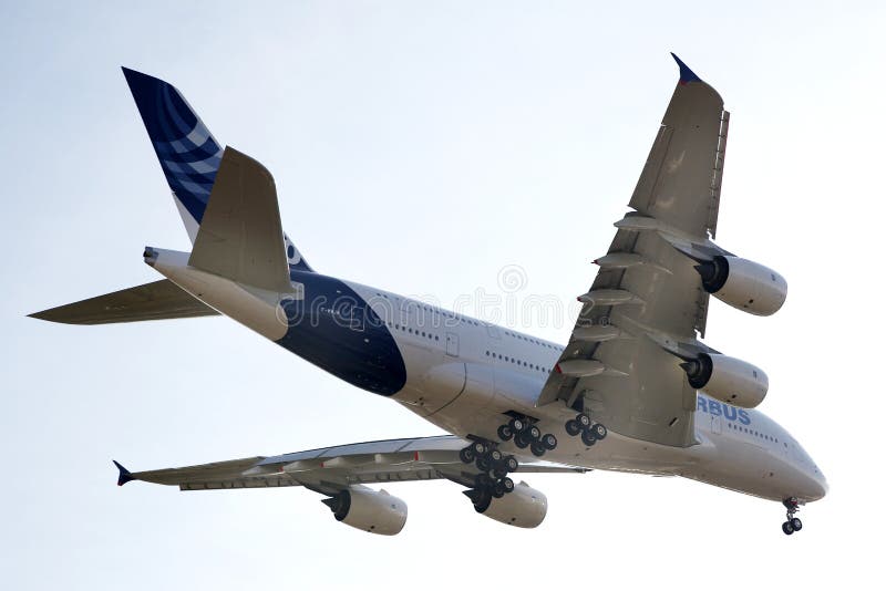 Airbus a-380 editorial stock image. Image of engines - 27823099