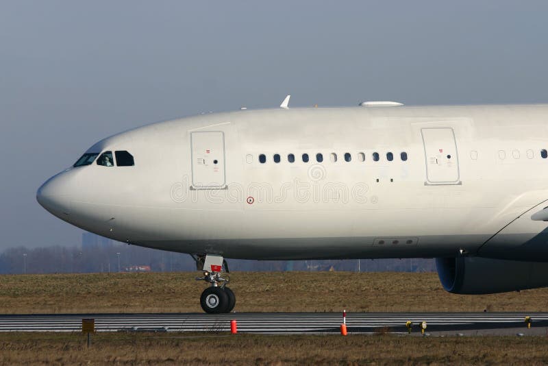 A340-front-view illustration de vecteur. Illustration du transport ...