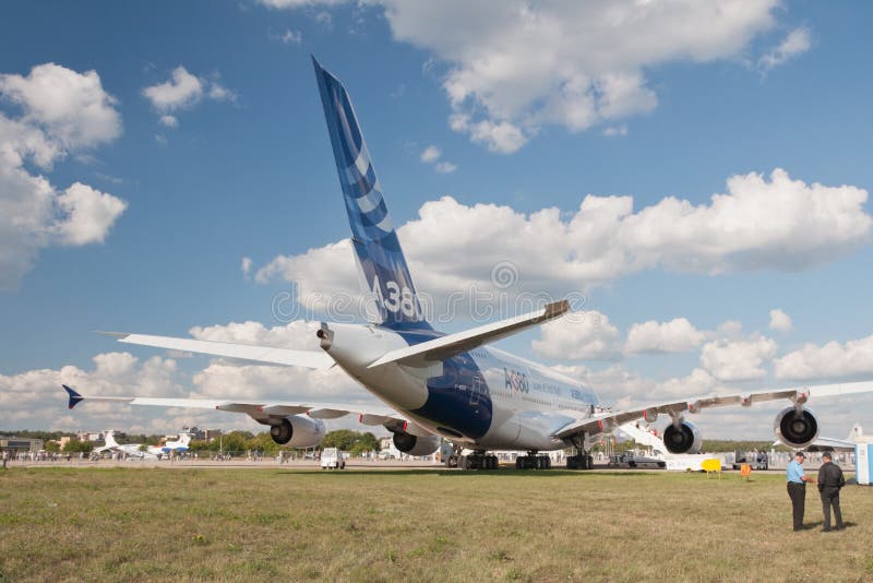 The Airbus A380 editorial image. Image of rudder, airship - 24905490