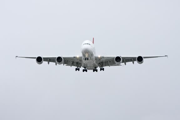 140 Airbus A380 Airliner Front View Stock Photos - Free & Royalty-Free ...