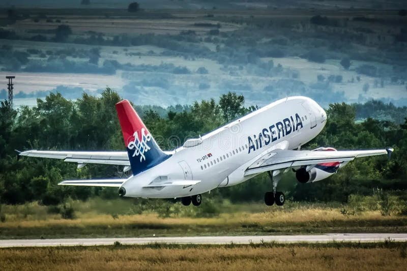 Airbus A319 @airserbia .. editorial photo. Image of serbia - 273022841