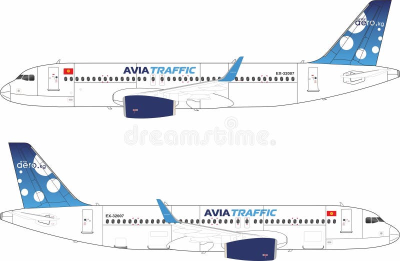 Airbus A320 Avia Traffic editorial stock image. Illustration of avia ...