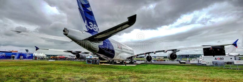 A380 editorial image. Image of travel, airshow, pushback - 58303710
