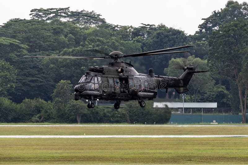 Airbus H225M Medium-Lift Helicopter in Flight Editorial Image - Image ...