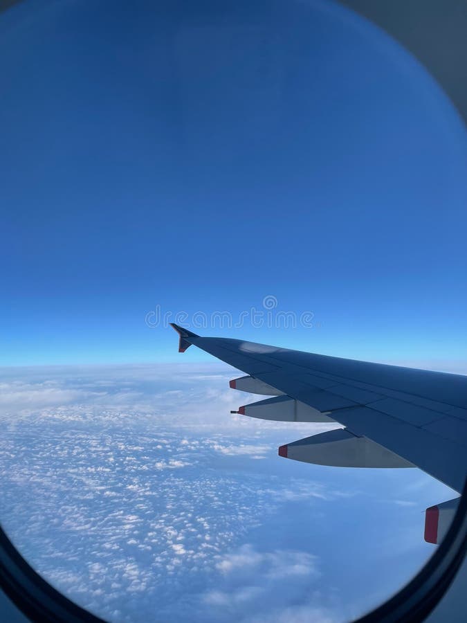 Airbus 380 Plane Above the Clouds Stock Photo - Image of a380, wing ...