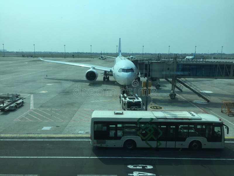 Airbus 330 wide body editorial photography. Image of body - 264250457