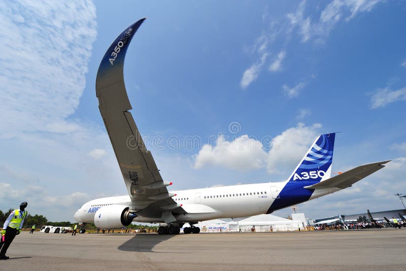 Aileron De Queue De Livrée De Carbone D'Airbus A350-900 XWB à Singapour ...