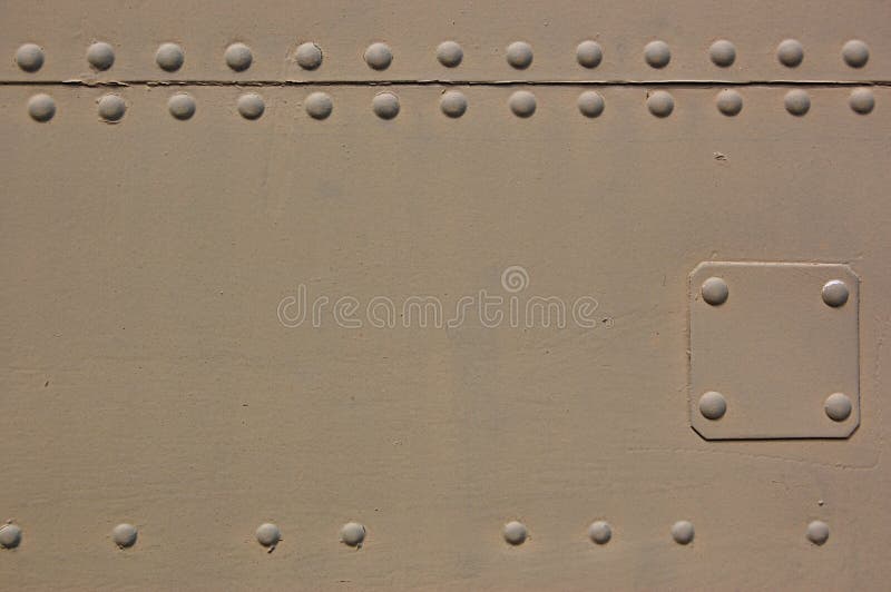 Rivets on aircraft skin stock image. Image of grey, joining - 33855063