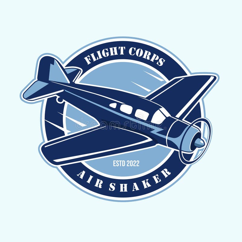 Aircraft Aviation Flight Corps Illustration Design Stock Vector ...