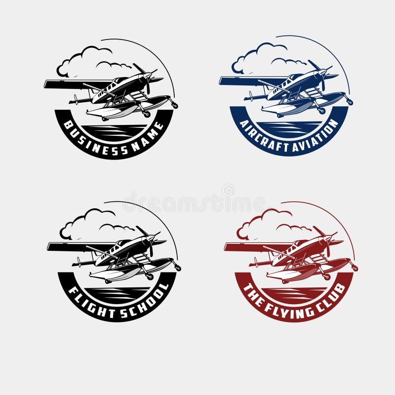 Aircraft Aviation Illustration Designs Vector Stock Vector ...