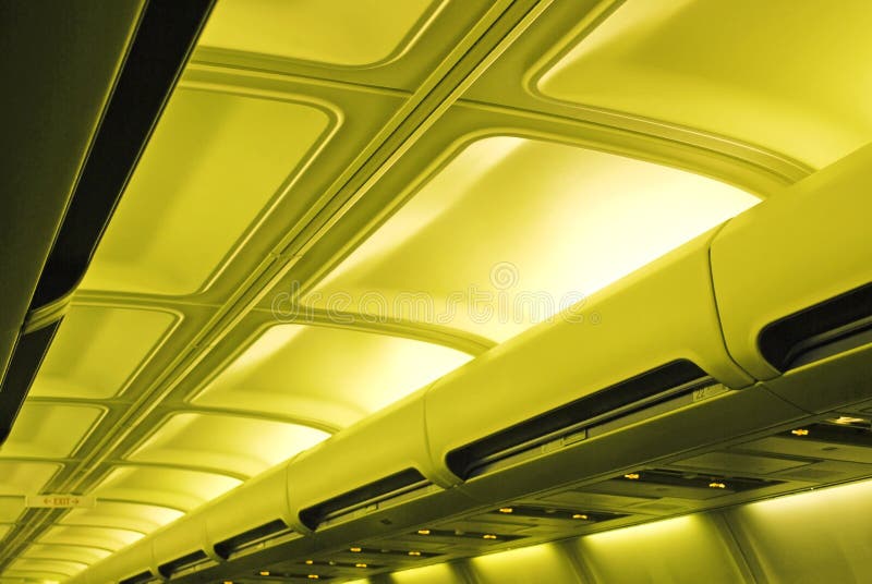 Aircraft cabin stock image. Image of view, aircraft, interior - 16793361