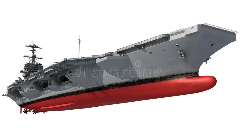 Aircraft Carrier Military Warship, Navy 3D Rendering Ship Stock ...