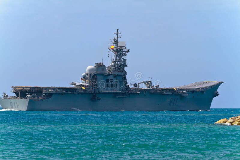 Aircraft Carrier Principe De Asturias Editorial Image - Image of ship ...