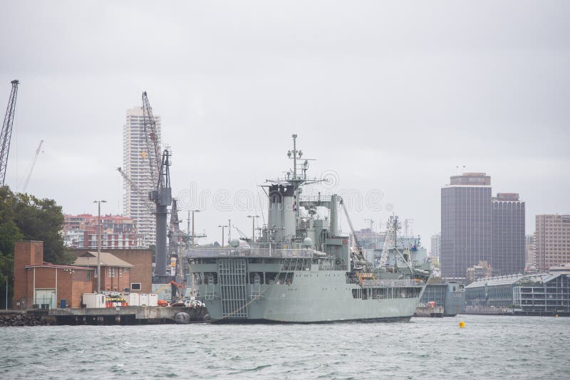 Aircraft Carrier in the Sea Editorial Stock Image - Image of harbor ...