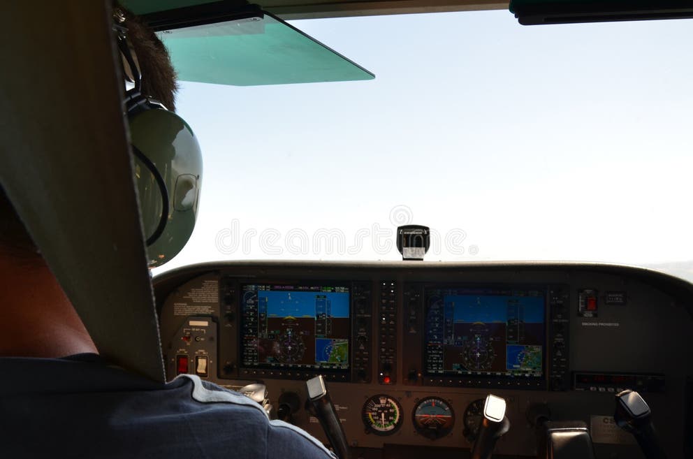 Aircraft Cockpit stock photo. Image of cockpit, crew - 44692626