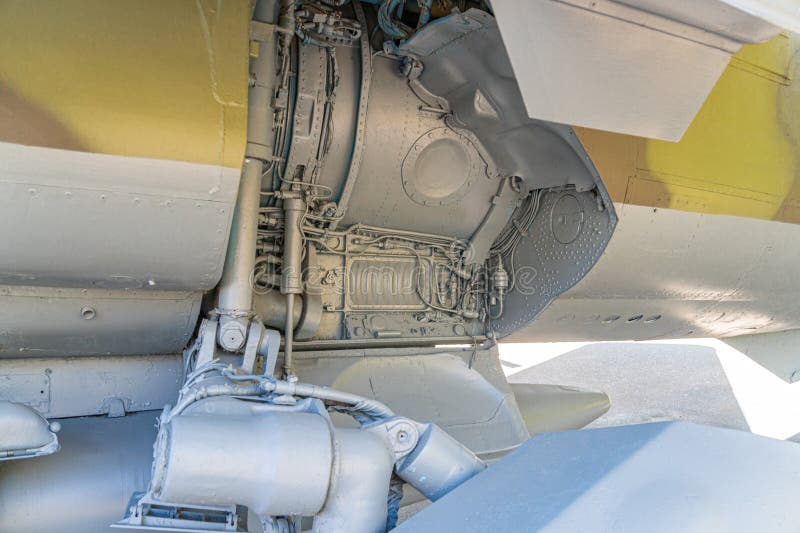 Aircraft Component Deiail Ukraine War. Airplanes Under Maintenance ...