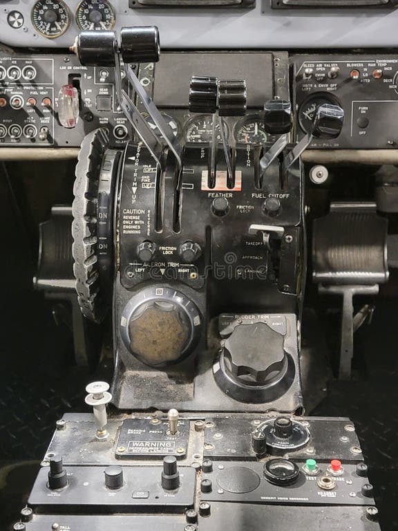 Aircraft control column editorial stock photo. Image of aircraft ...