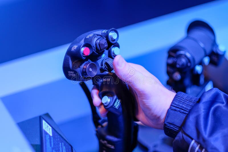 Aircraft control stick editorial photography. Image of green - 185212432