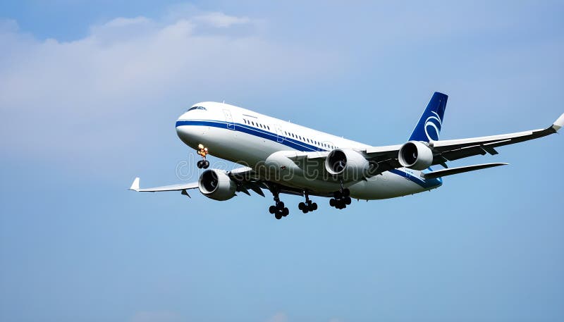 Aircraft Departing the Airport Stock Illustration - Illustration of ...