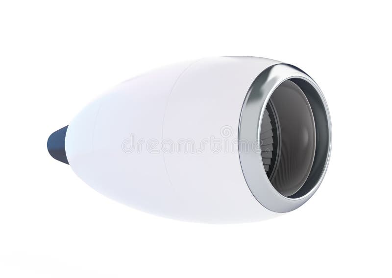 Realistic 3D Turbo-jet Engine of Airplane, Vector Illustration Stock ...