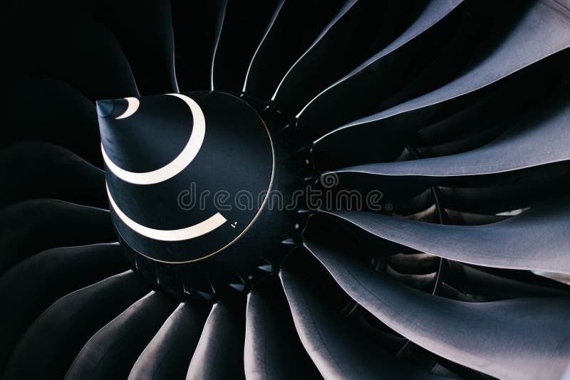 Aircraft engine fan stock photo. Image of engineer, aircraft - 118970990