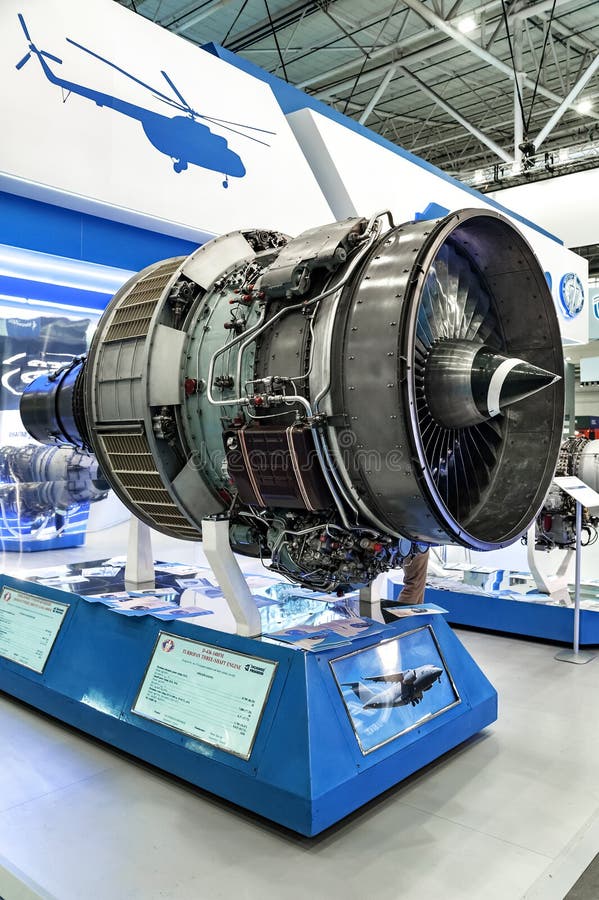 Aircraft Engine. Front View of the Ukrainian-made AI-322 Turbojet ...