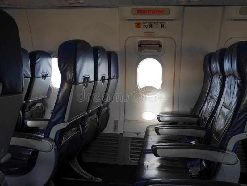 Aircraft exit door stock image. Image of indoor, aeroplane - 207204169