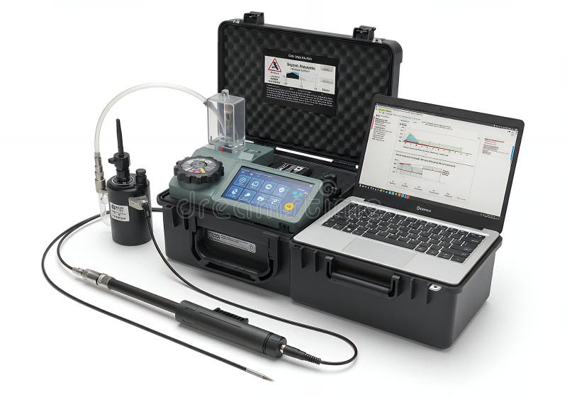 Aircraft Fluid Sampling Kit on White Background for Aviation ...