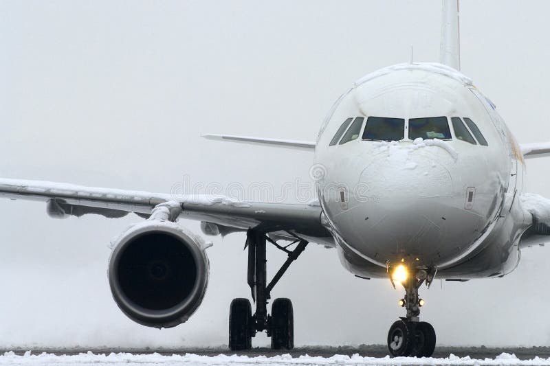 Aircraft front view stock image. Image of landing, front - 18848225