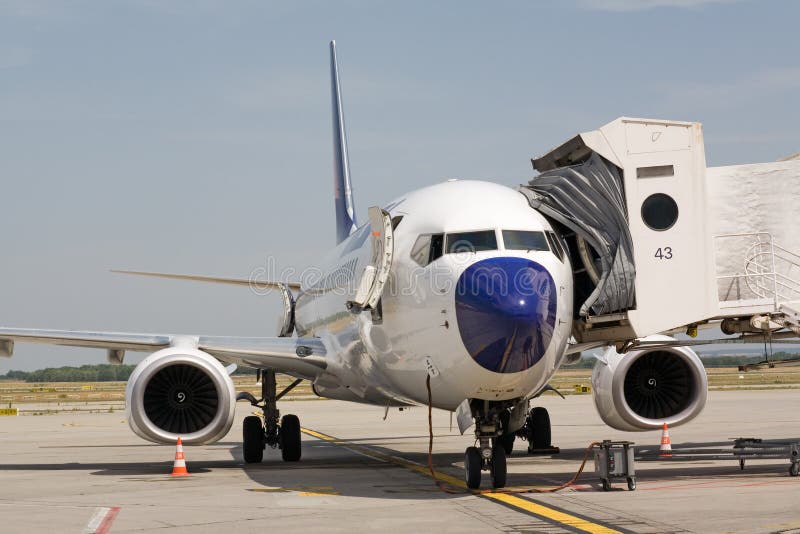 Aircraft on the ground stock image. Image of transport - 2954867