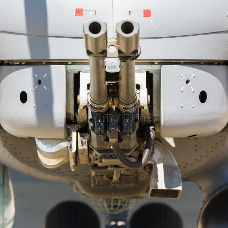 Aircraft Gun Installed on Military Helicopter Stock Image - Image of ...
