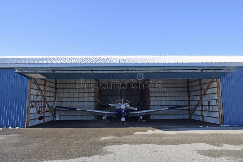 Aircraft hangar stock photo. Image of propeller, hangar - 84428328