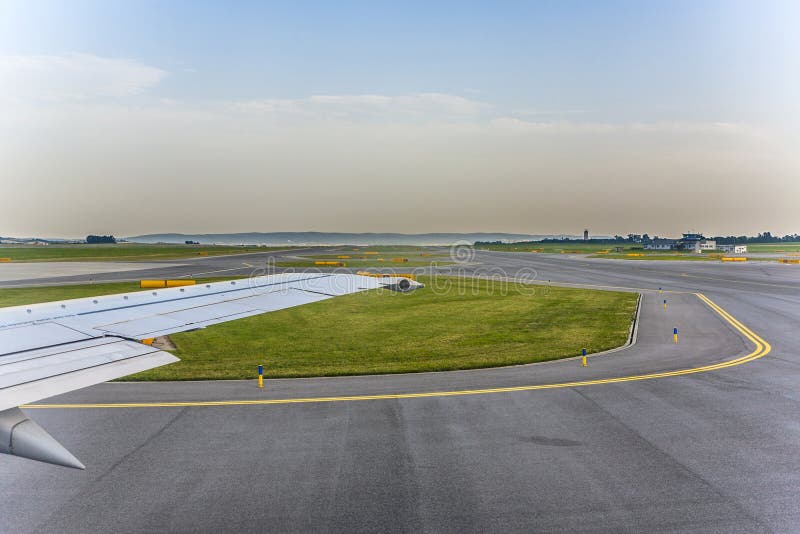 Aircraft heading to runway stock photo. Image of apron - 19593702