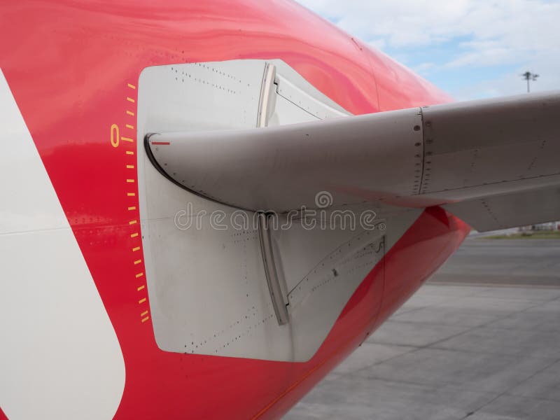 Aircraft Horizontal Stabilizer Angle of Incidence Scale Located at ...