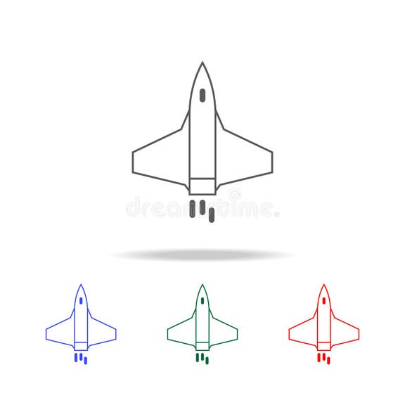 Aircraft Icon. Elements in Multi Colored Icons for Mobile Concept and ...