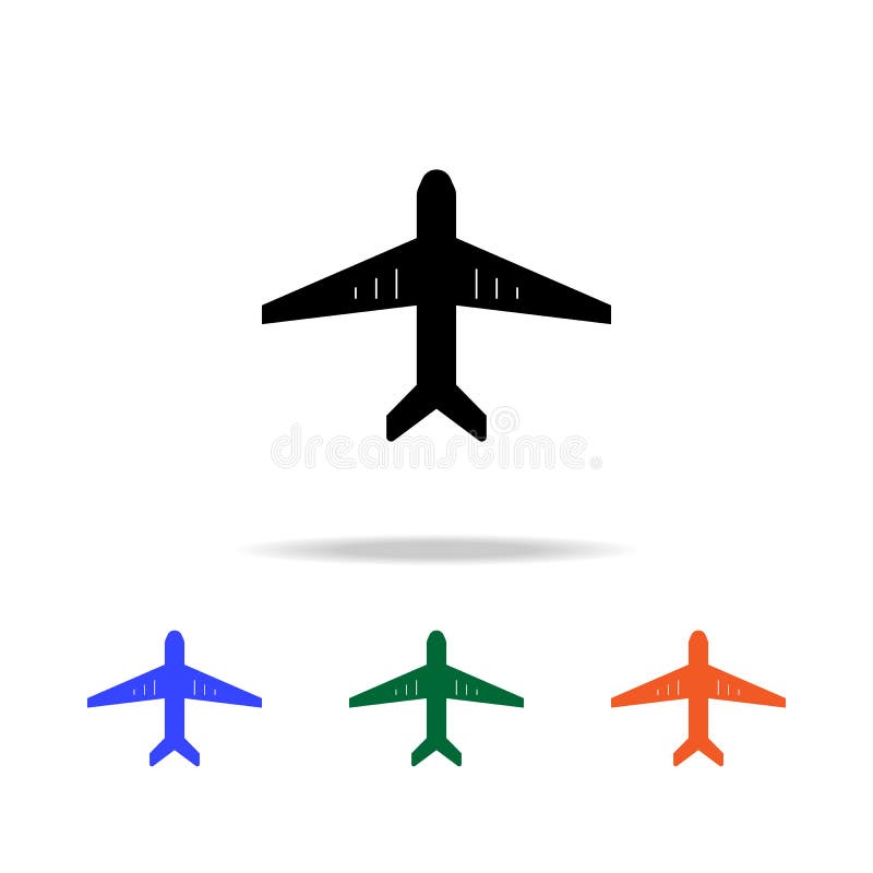 Aircraft Icon. Elements of Simple Web Icon in Multi Color. Premium ...