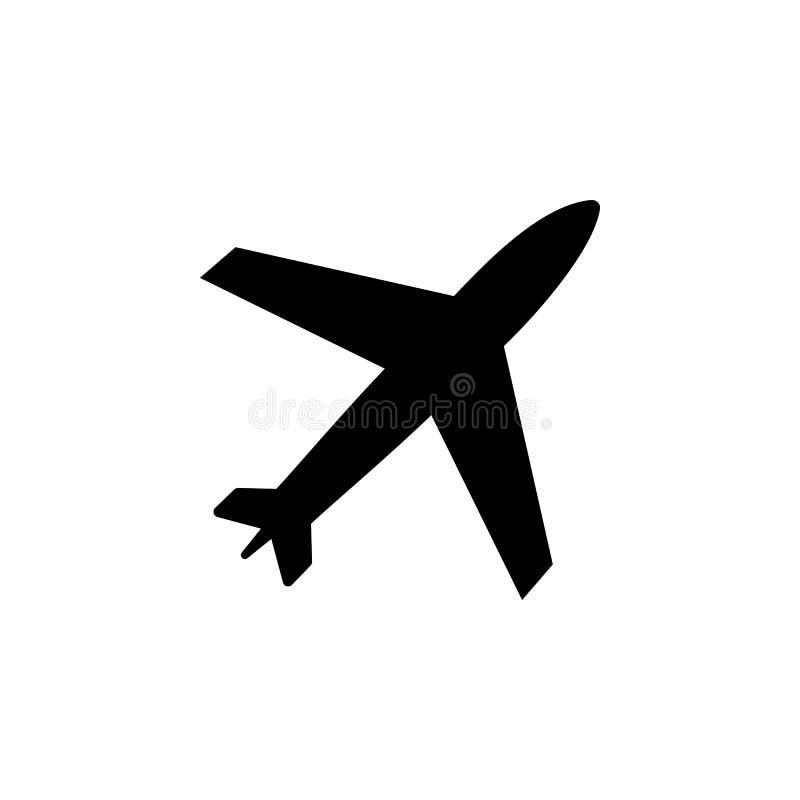 Aeroplane Black Icon, Concept Illustration, Vector Flat Symbol, Glyph ... Aeroplane Black Icon, Concept Illustration, Vector Flat Symbol, Glyph ...