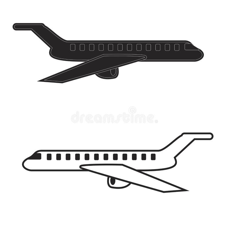 Aircraft Icons. Mobile App, Printing, Web Site Icon. Simple Elements ...