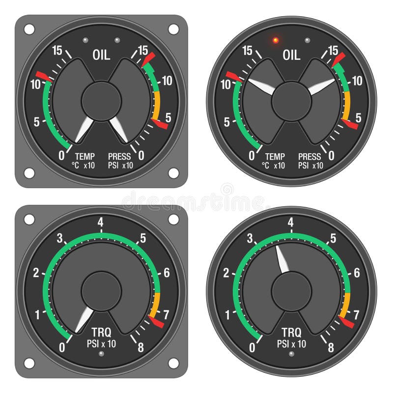 Aircraft Instrument - Flight Director Indicator Stock Illustration ...