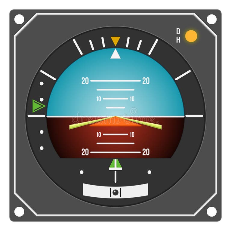 Aircraft Instrument - Flight Director Indicator Stock Illustration ...