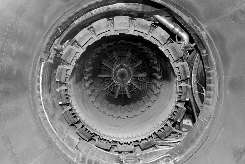 Aircraft Jet Engine Combustor Chamber Stock Image - Image of pipe ...