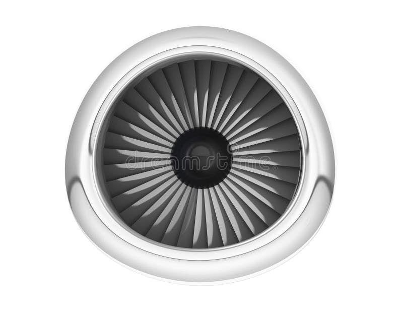 Aircraft Jet Engine with Shipping Container. 3d Rendering Stock ...