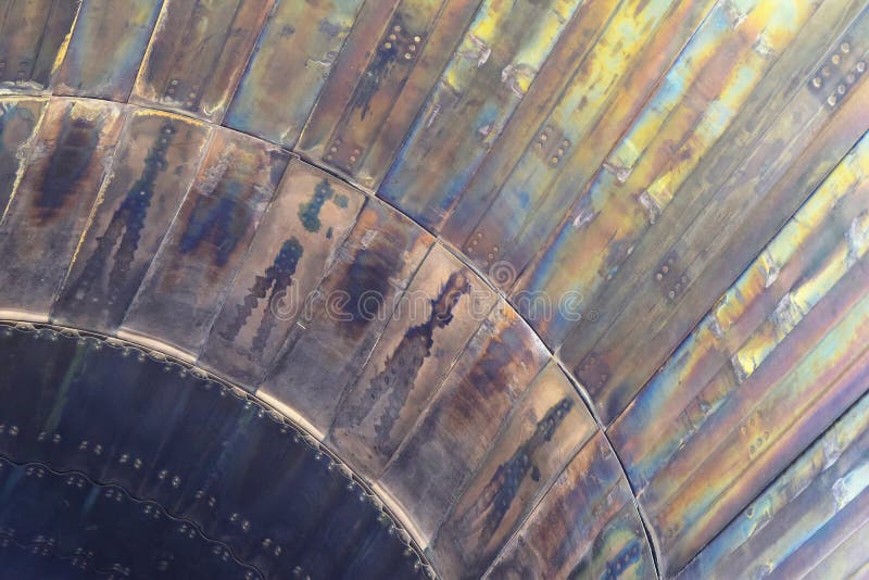 Aircraft jet pipe stock image. Image of temperature - 129943167