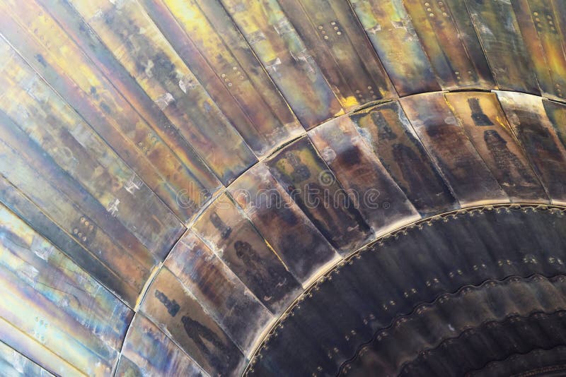 Aircraft jet pipe stock photo. Image of background, power - 129943110
