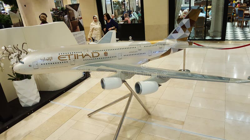 Aircraft Livery Etihad A380 Model Editorial Photography - Image of ...