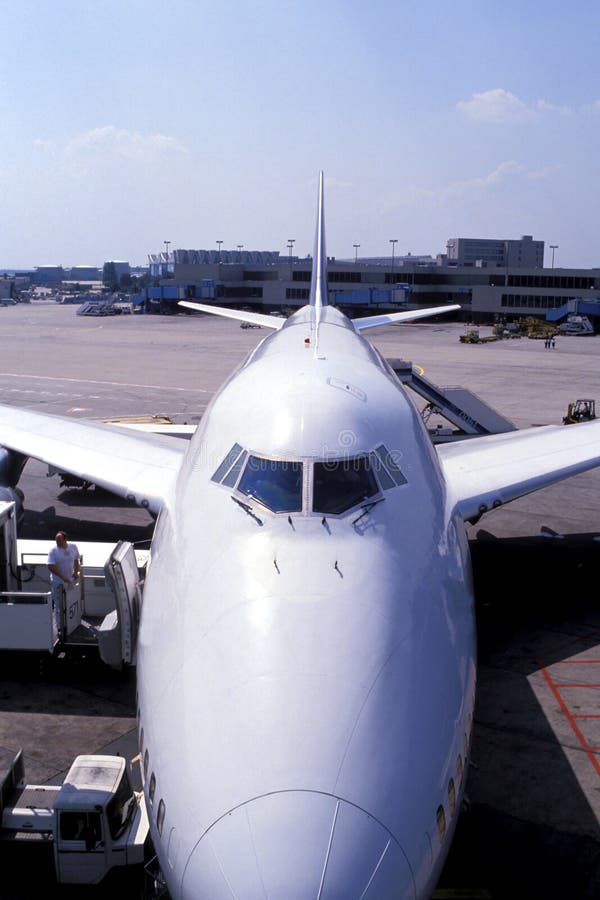Aircraft loading stock image. Image of transportation, travel - 15733