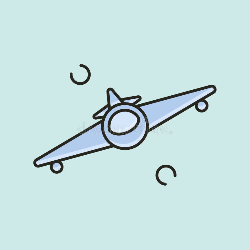 Aircraft Logo Icon Vector Illustration Minimalist Design Stock Vector ...