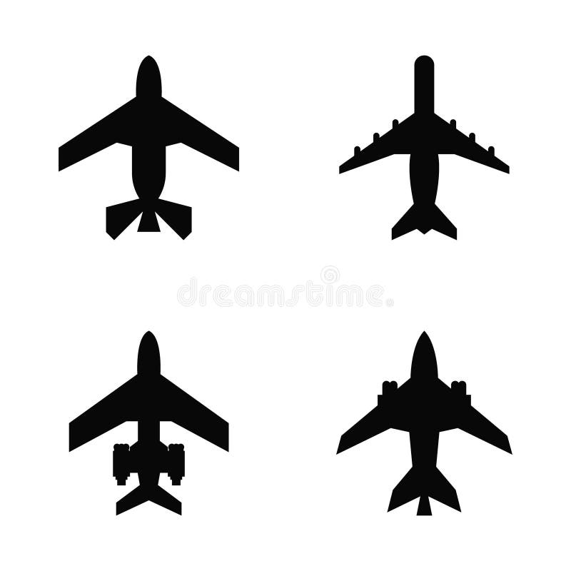 Aircraft Logo Icon Vector Illustration Template Design Stock Vector ...