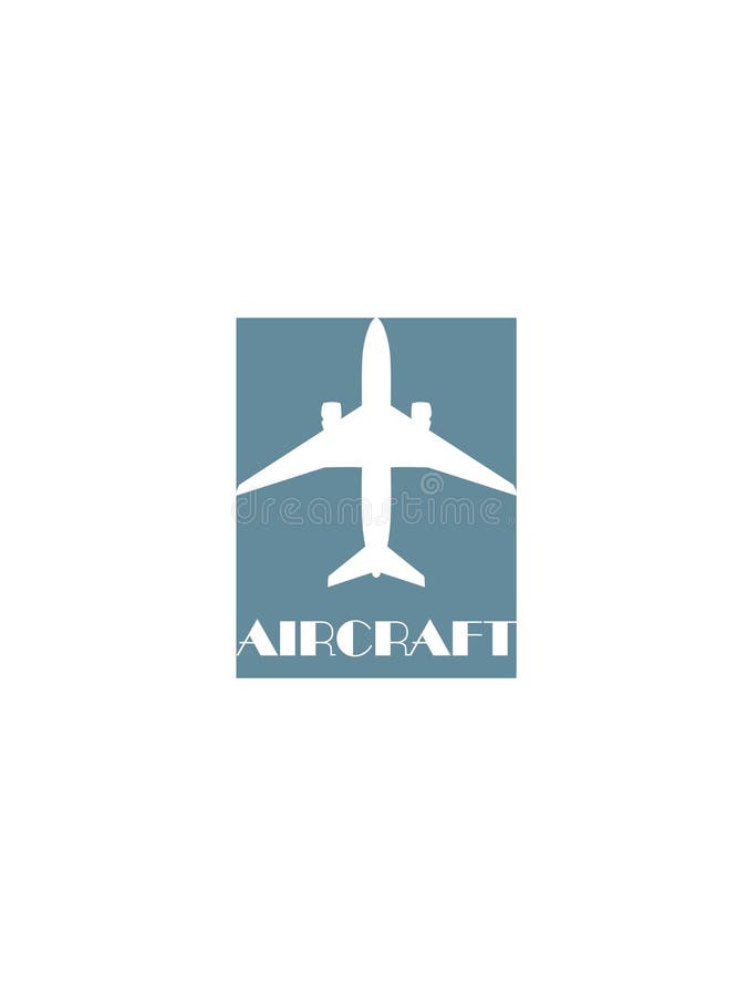 Aircraft Logo on a White Background Stock Illustration - Illustration ...